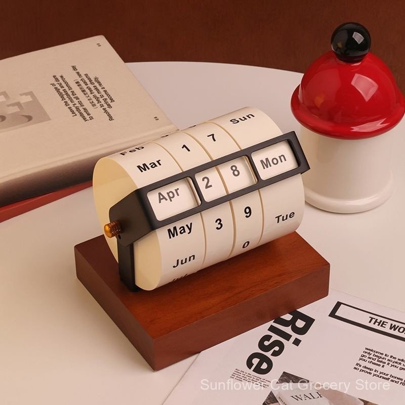 Behanmei Rotating Wheel Calendar Perpetual Calendar Desk Desk Calendar ...