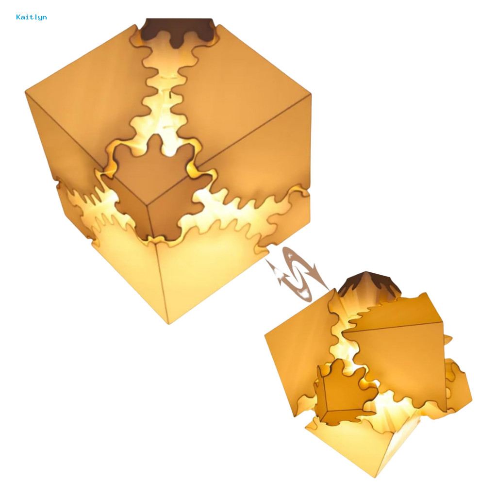 High-quality Gear Structure Lamp Twistable Gear Cube Light 3d Printed ...