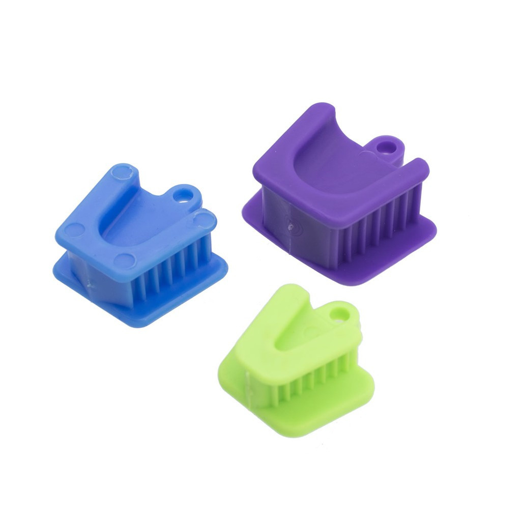 3 Pcs/Set Dental Oral Silicone Mouth Prop Bite Blocks Latex Free Cheek ...