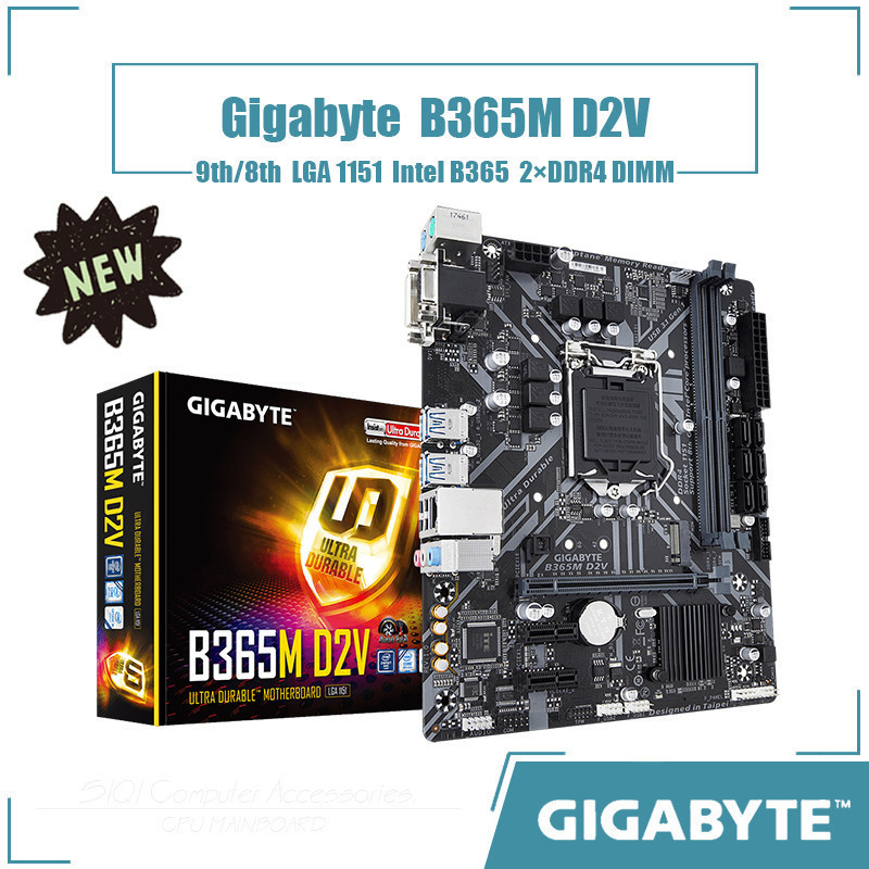 [NEW] Gigabyte B365M D2V Motherboard 2×DDR4 DIMM LGA 1151 Intel B365 ...