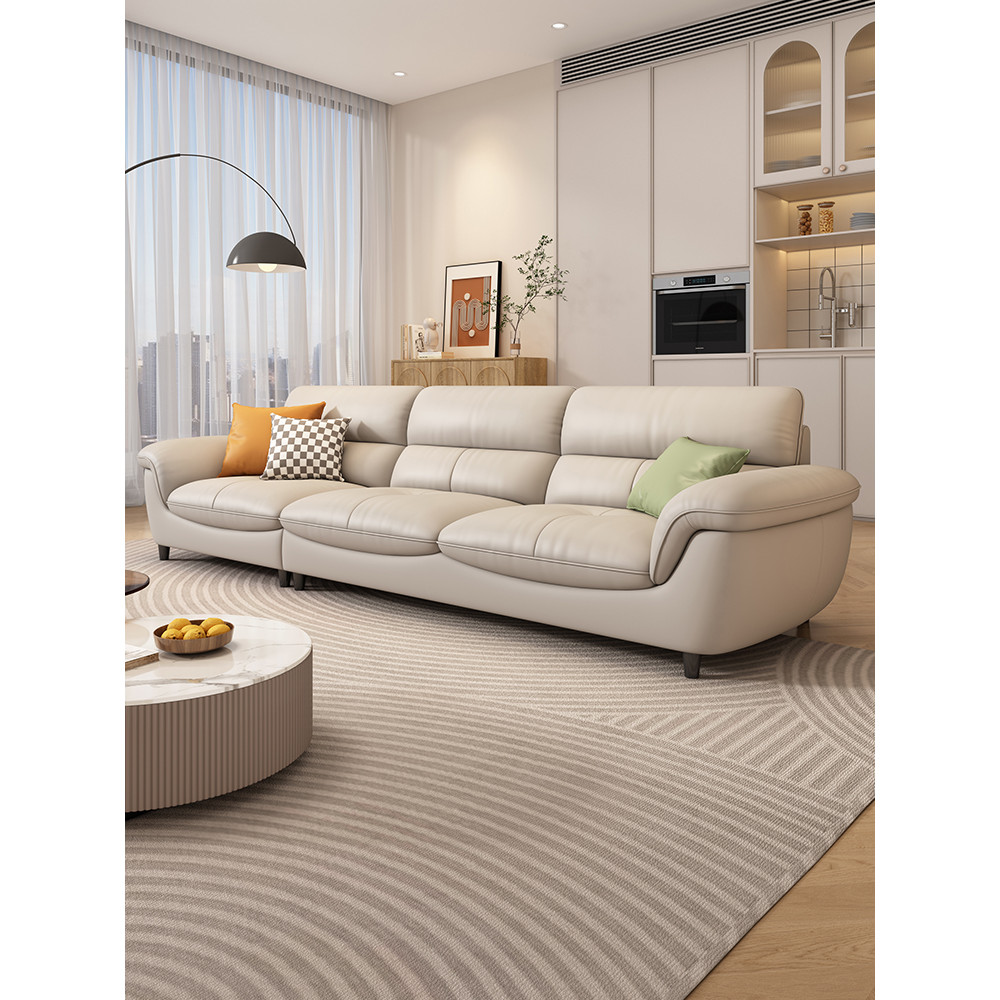 Sofa Kulit Tulen Lapisan Atas Kulit Lembu Ruang Tamu Pangsapuri Kecil ...