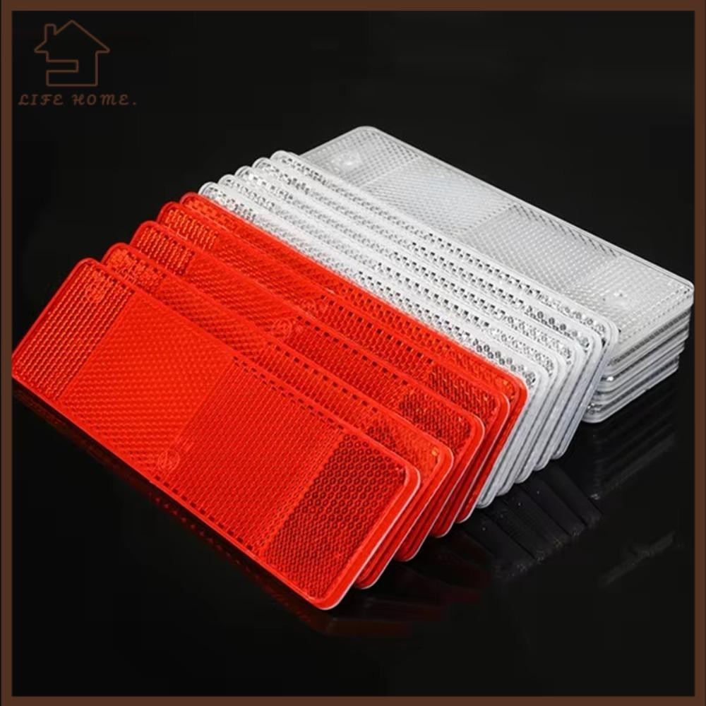 YELGIRL 10Pcs Car Warning Plate Stickers, Auto Safety Rectangle Car ...