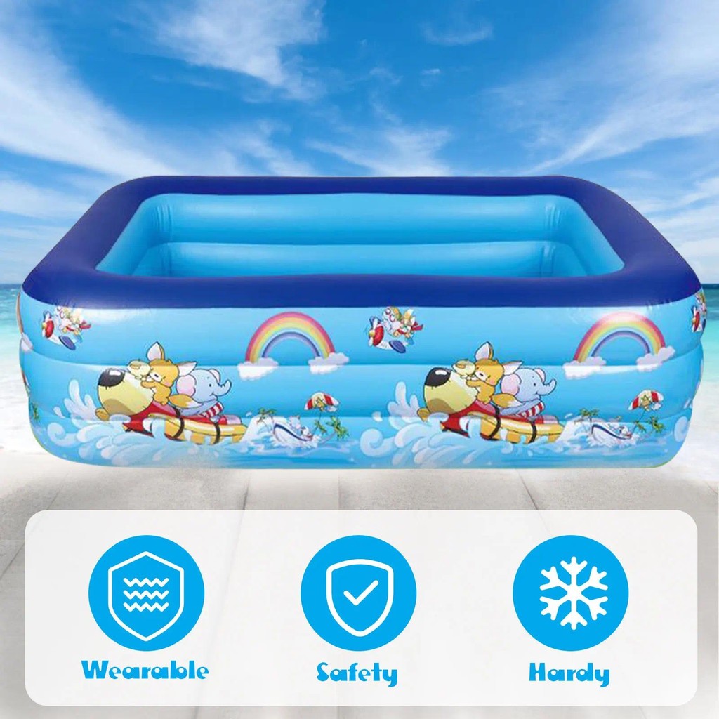 [Super Special offer] Thick inflatable swimming pool for family summer ...