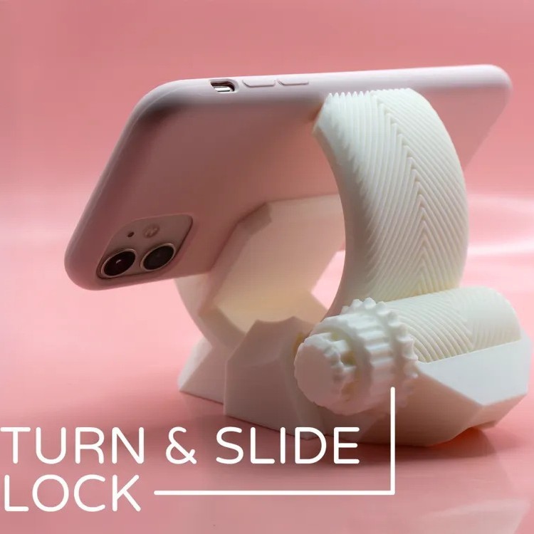 New 3D Printed Herringbone Gear Phone Stand Desktop gear phone holder ...
