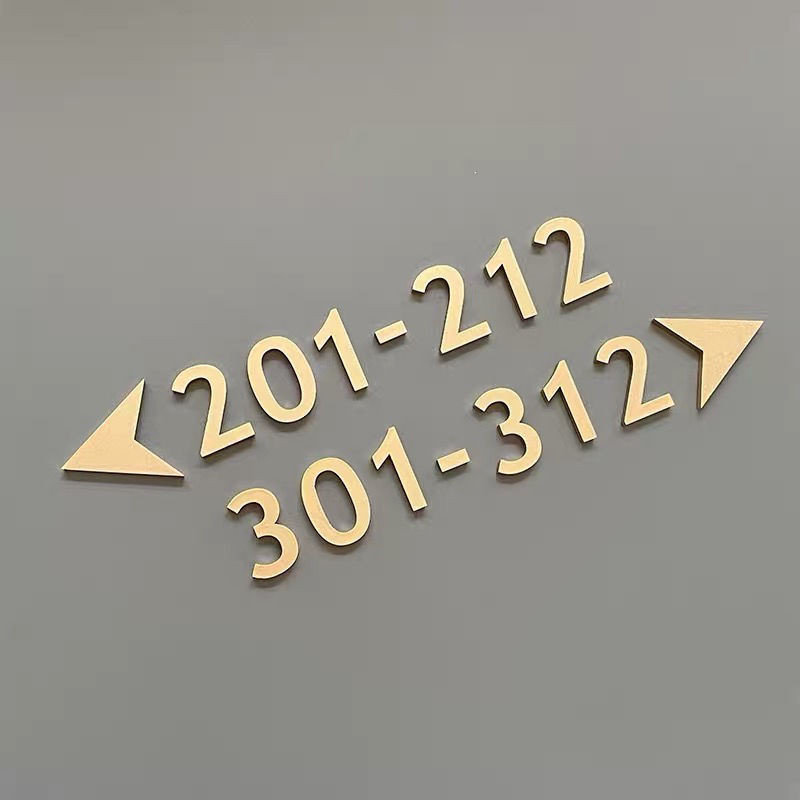 Modern Minimalist Design Hotel Room Store House Number Creative Unique ...
