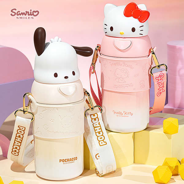 botol air tahan sejuk kuromi botol air tahan sejuk tumbler tahan sejuk kuromi Cawan termos kanak ...