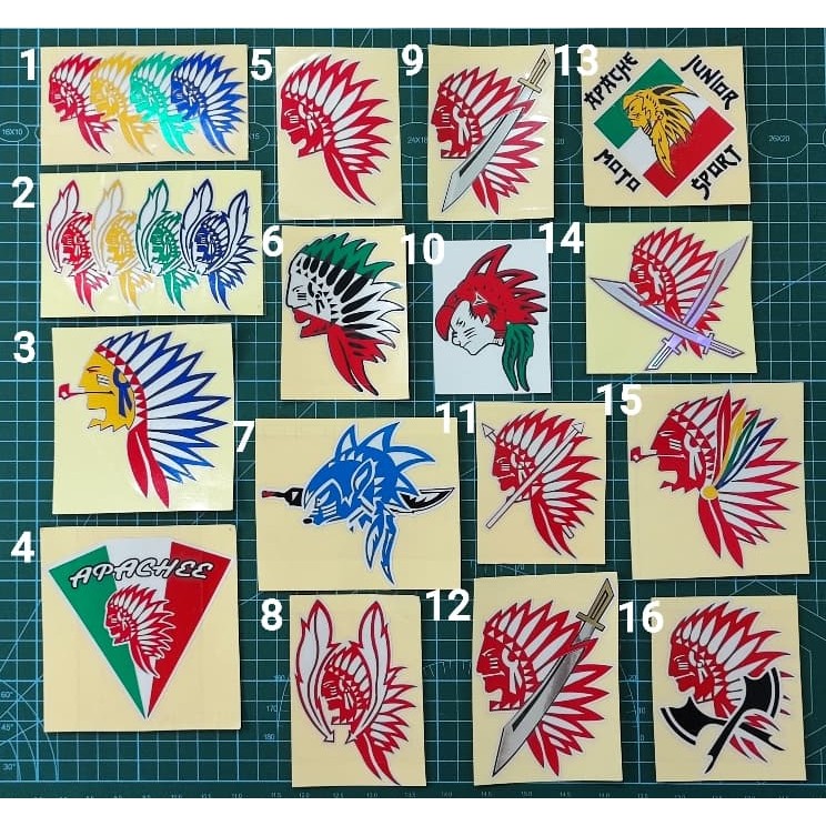 STICKER Apachee CUTTING REFLECTIVE PANTUL Stiker Motor | Shopee Malaysia