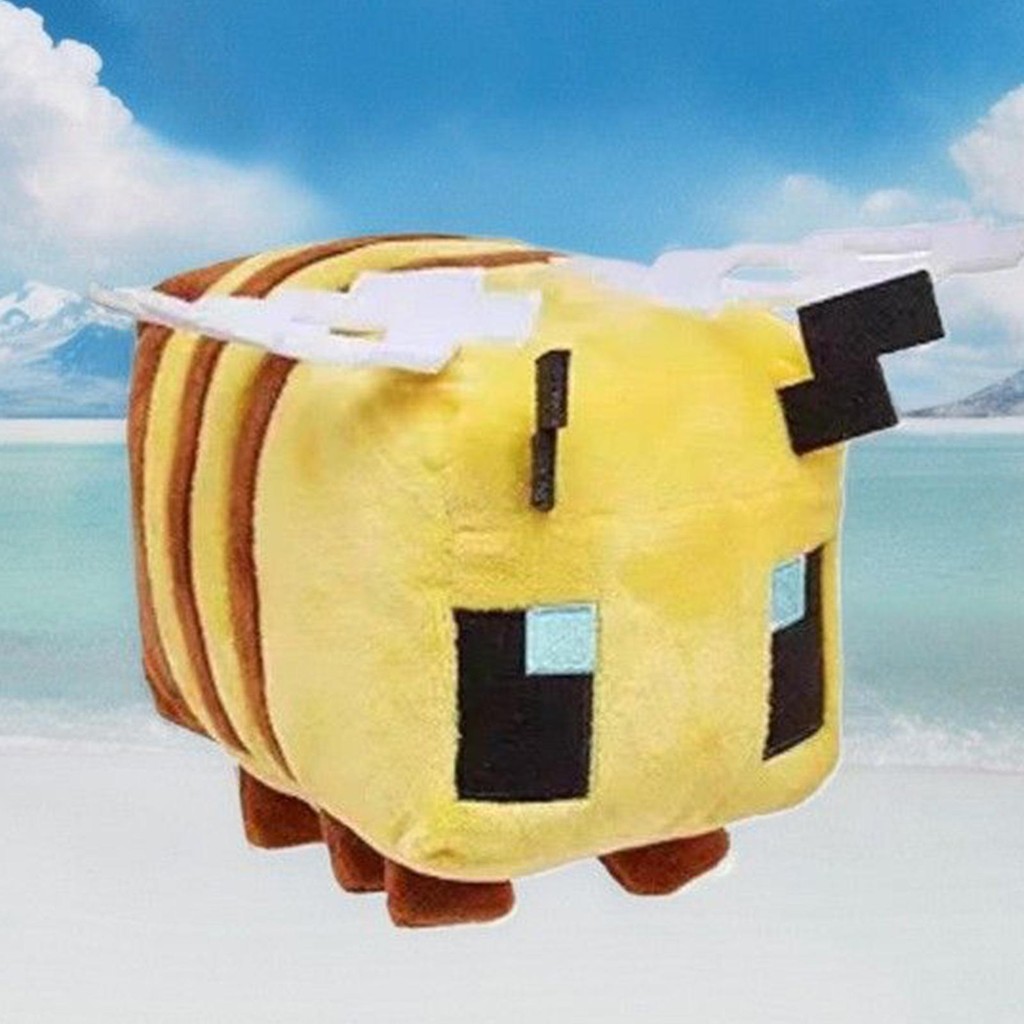 Minecraft Bee Plush Doll | 20cm Adorable My World Game Figure Yellow ...