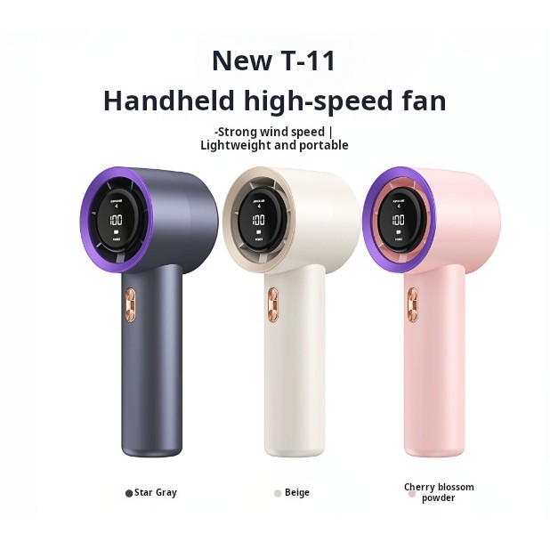 New high-speed handheld small fan USB charging mini turbine bladeless ...