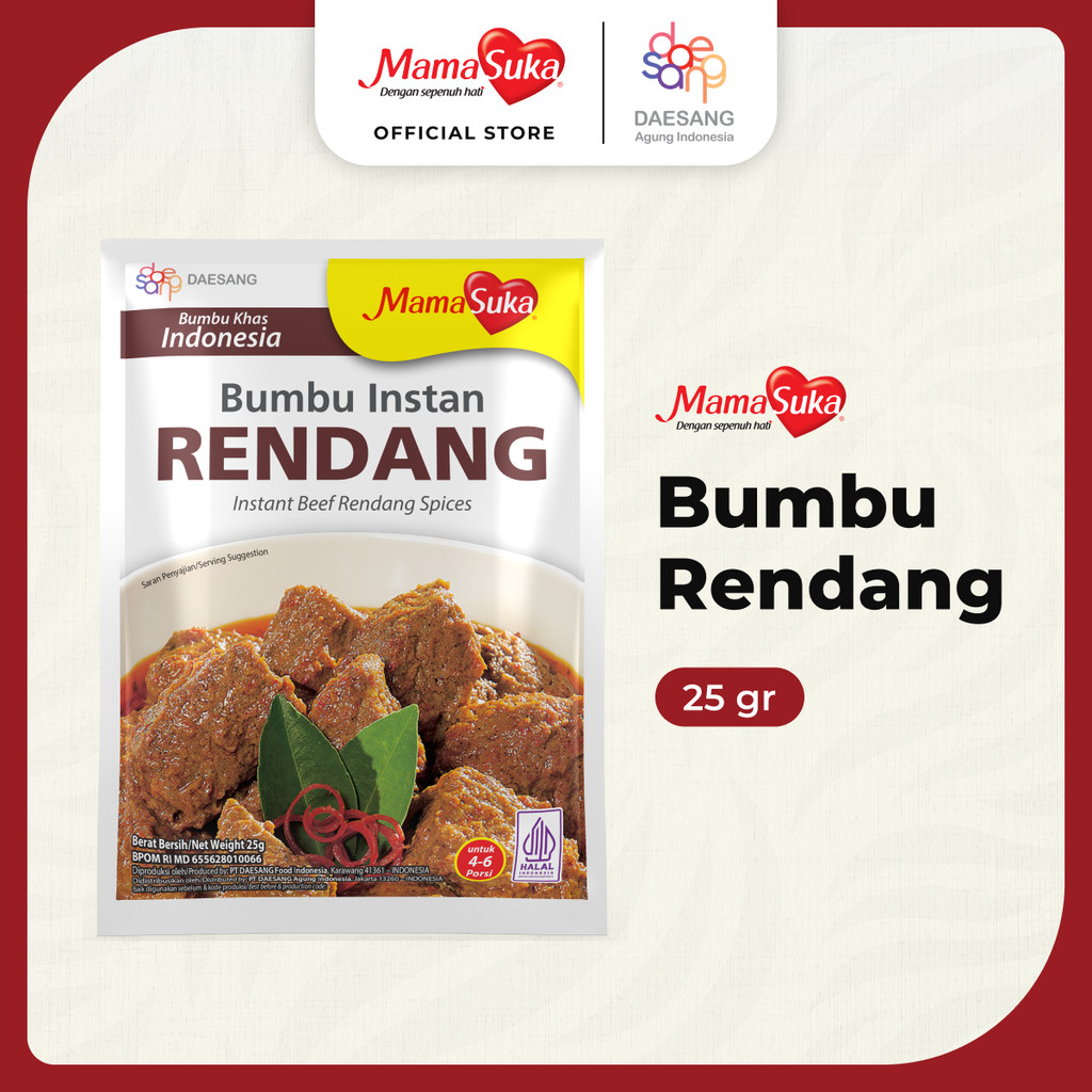 Mamasuka - Rendang Seasoning 25 gr (Sample not sold individually ...