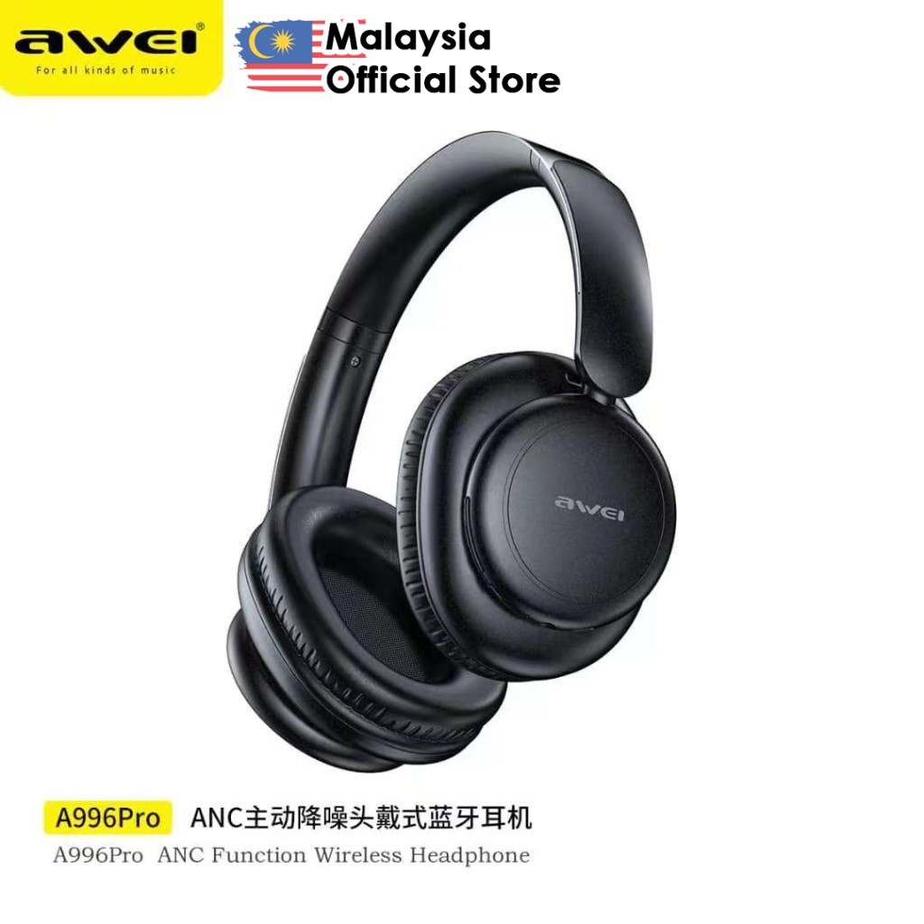 Awei A996 Pro ANC Wireless Earbuds Active Noise Cancellation Bluetooth ...