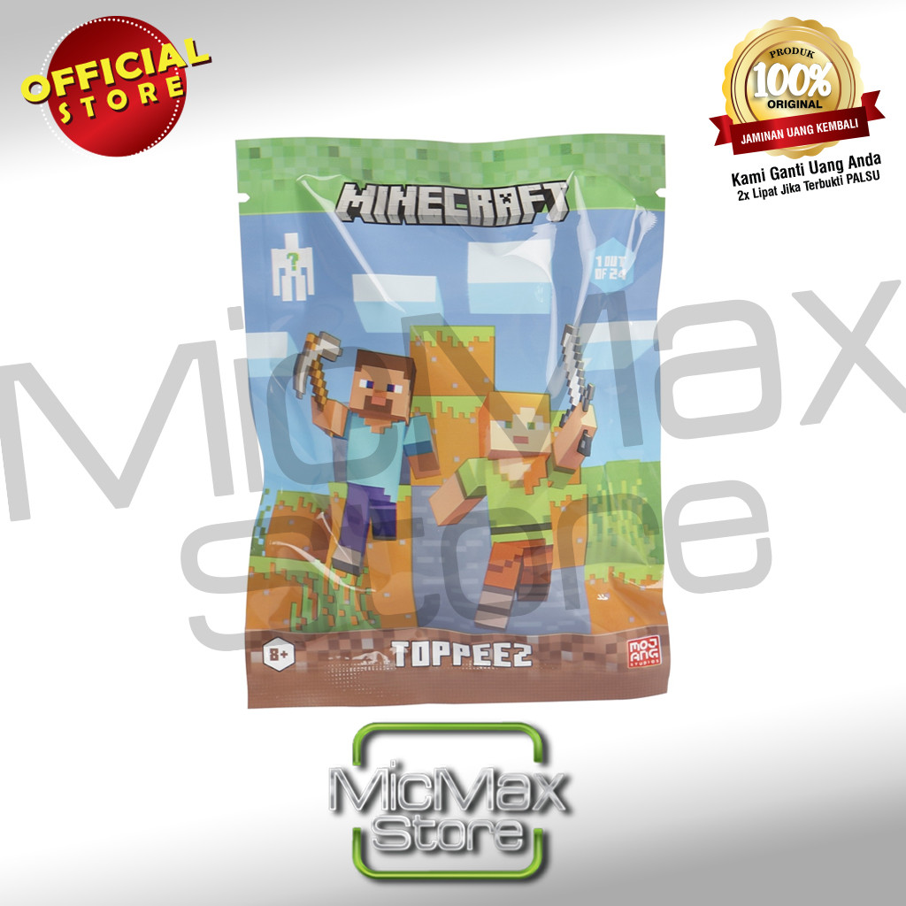 MINECRAFT 3D Toppeez BLIND Pack BLIND BAG MC2005 | Shopee Malaysia