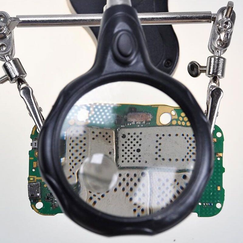 Micro Soldering Iron with Light Microscope Auxiliary Fixture Mobile ...