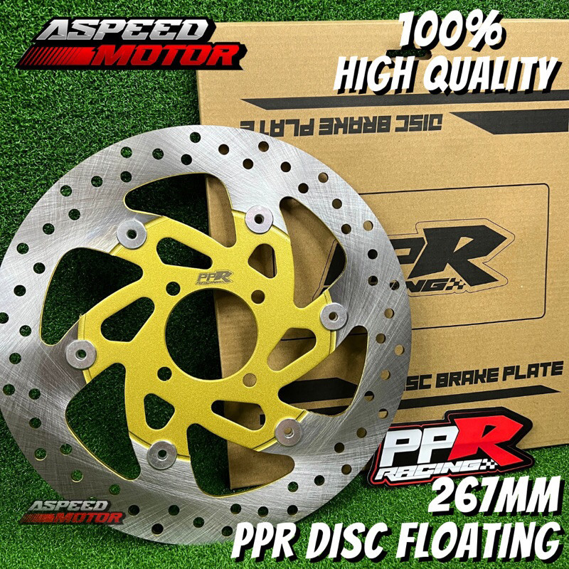 🔥 PPR RACING FLOATING DISC SAMURAI Y125ZR DISC BRAKE 267mm 245mm PIRING ...