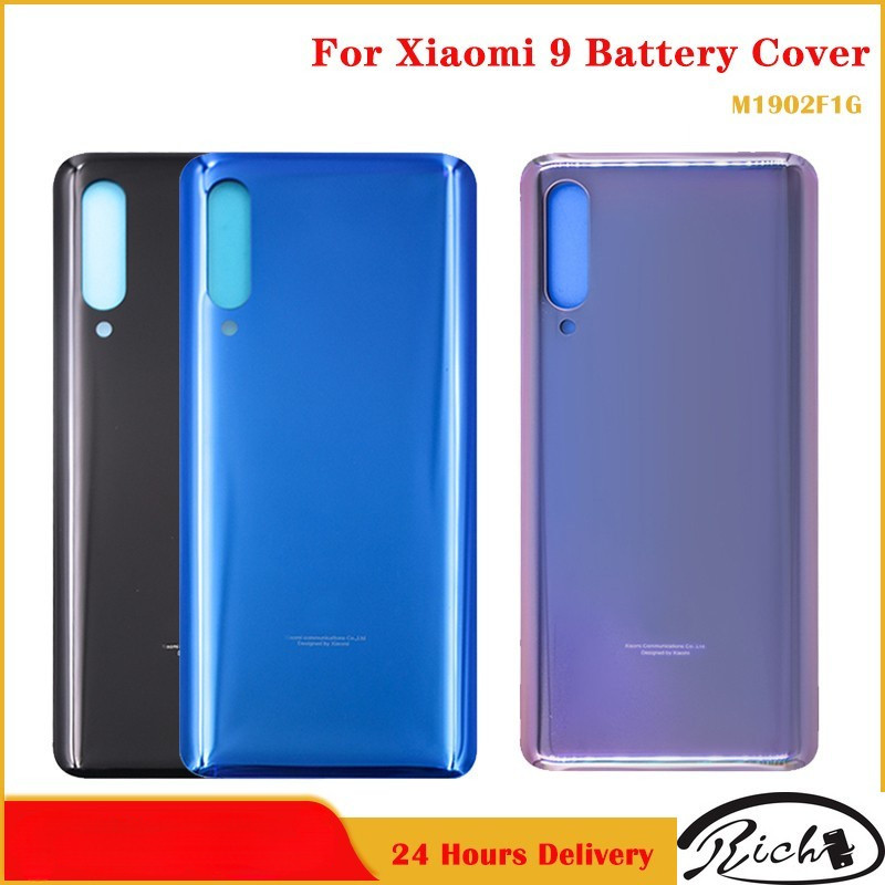 New Glass Case For Xiaomi mi 9 Back Battery Cover Rear Door Housing For ...