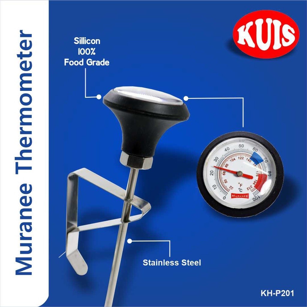 Muranee Analog Thermometer Water Temperature Gauge Kettle Thermometer ...