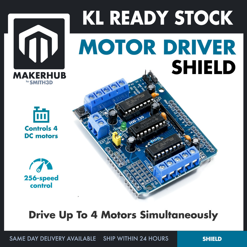 L293d Motor Driver Shield Dual Dc Motor Stepper Motor Control For Arduino Smart Car Application