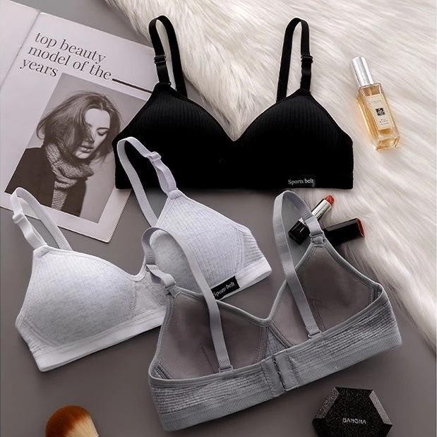 Pure Cotton Women Underwear Female Students Girls Bra Without Steel ...
