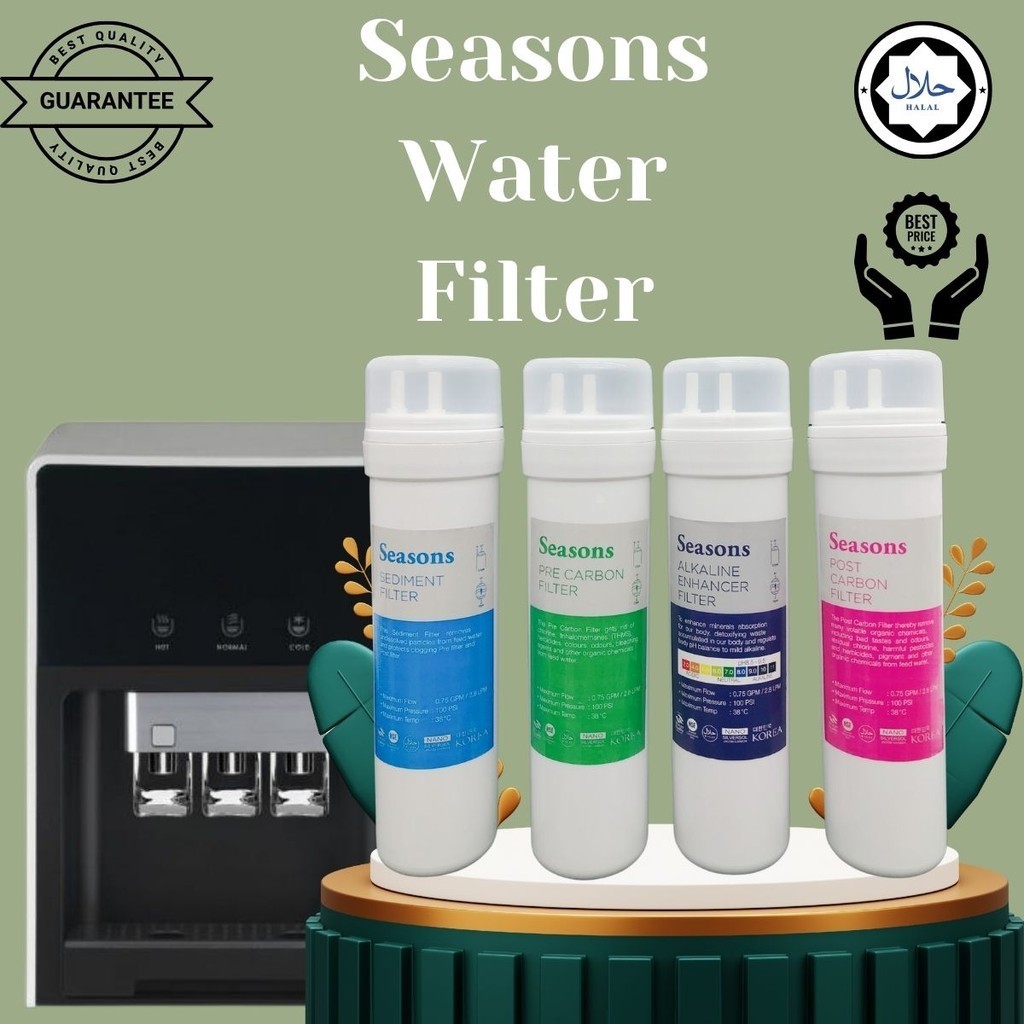 Korean Alkaline OEM Water Filter 8" U-Type Halal 4 Stage Set Filter ...