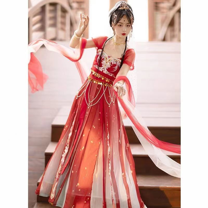 Exotic Dunhuang Feitian Princess Elegant Girl Improved Hanfu Exotic ...