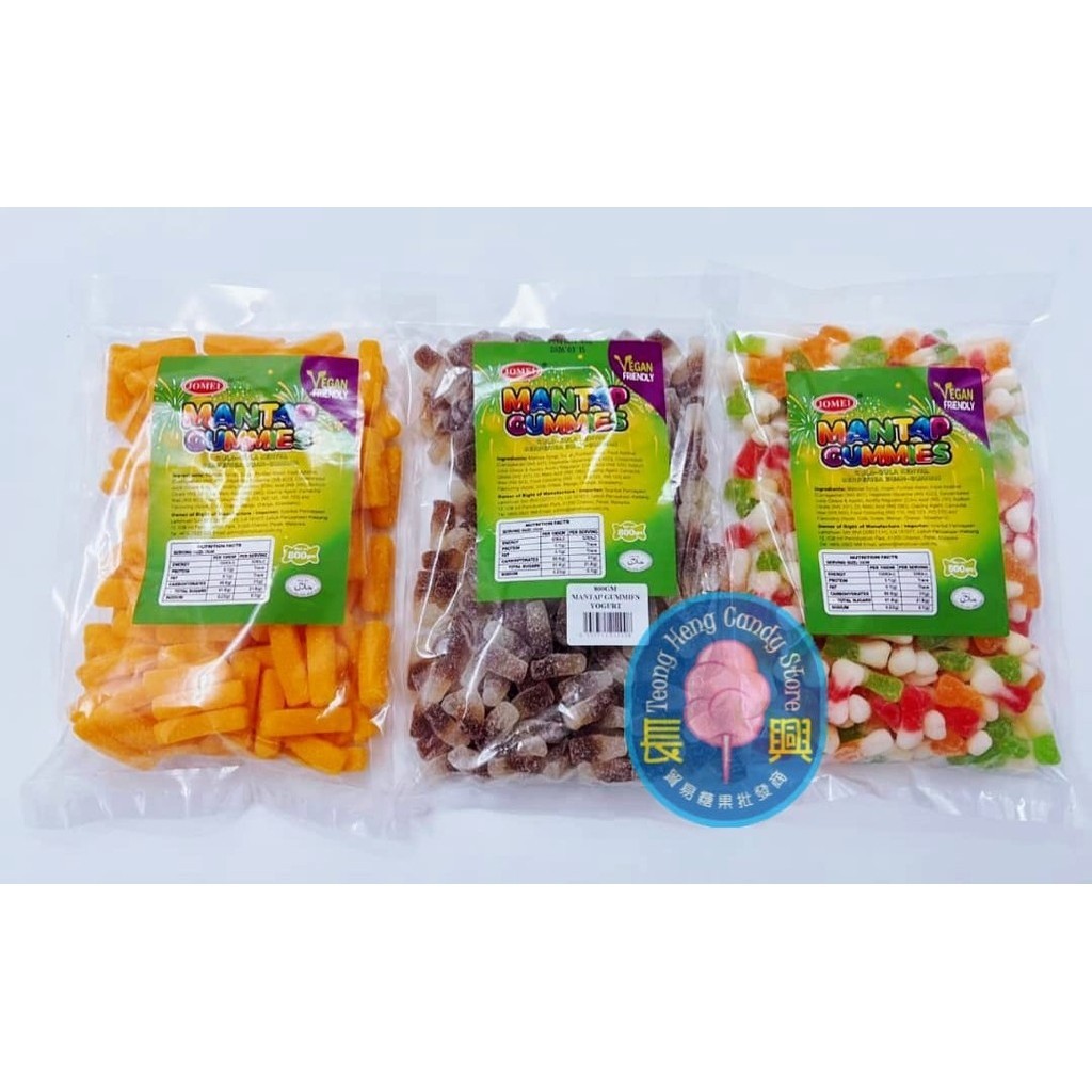 800gm Jomei Mantap Gummies - Cola / Yogurt / Mangga Flavour HALAL ...