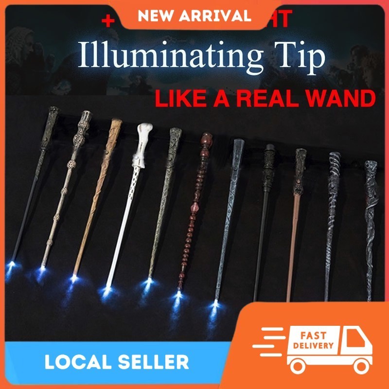 (FREE BATTERY) Extra Long LED Light Magic Wand Witch Wand Wizard Wand ...