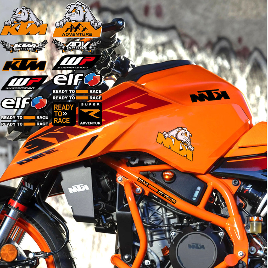 KTM READY TO RACE Spray Painted Honda Yamaha Reflective Sponsor ADV ...