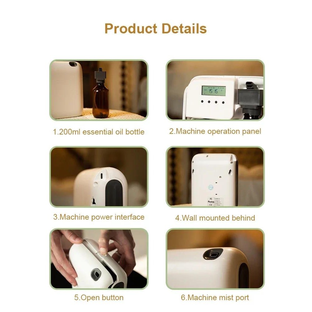 AROMA TUNNEL 200ML 1100Sqft Essential Oil l Diffuser Essential Oil ...
