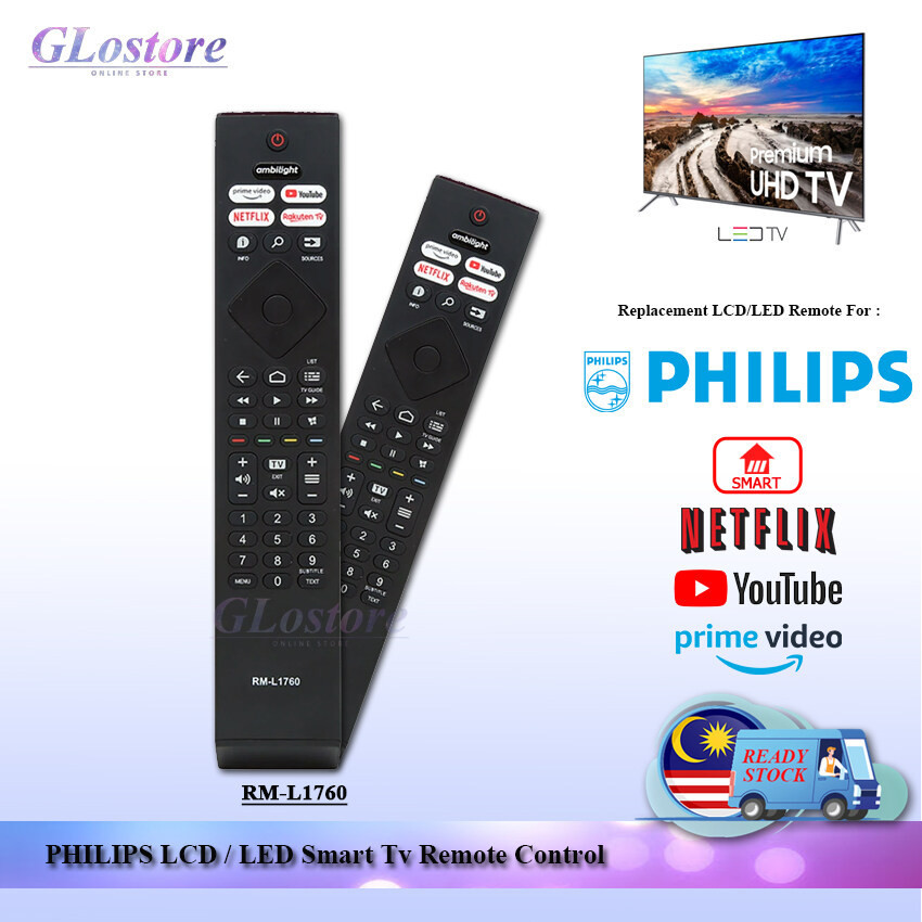 UNIVERSAL PHILIPS SMART LCD LED TV REMOTE CONTROL RM-L1760 REMOTE TV PHILIPS SMART TV REMOTE ...
