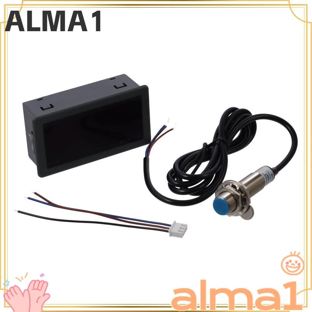 ALA Digital LED Motor Tachometer, AC 110V-230V Red RPM Speed Measure ...