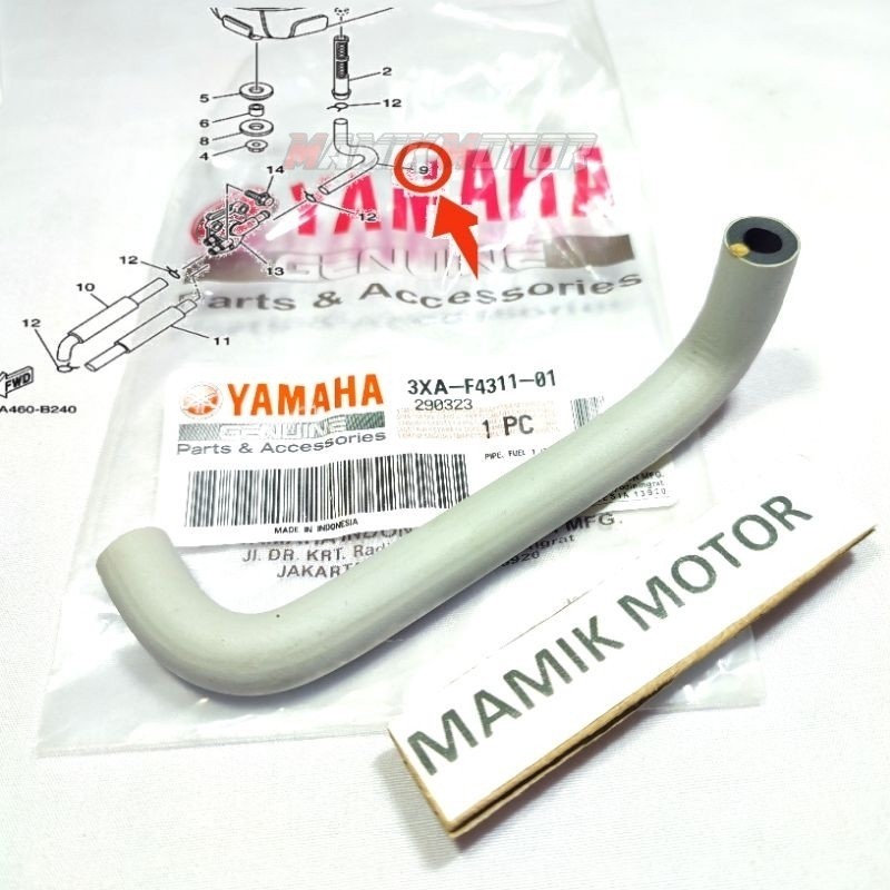 Pipe Fuel Hose Tank To Vacuum Antem Fiz R F1zr Force1 3xa-f4311-01 ...