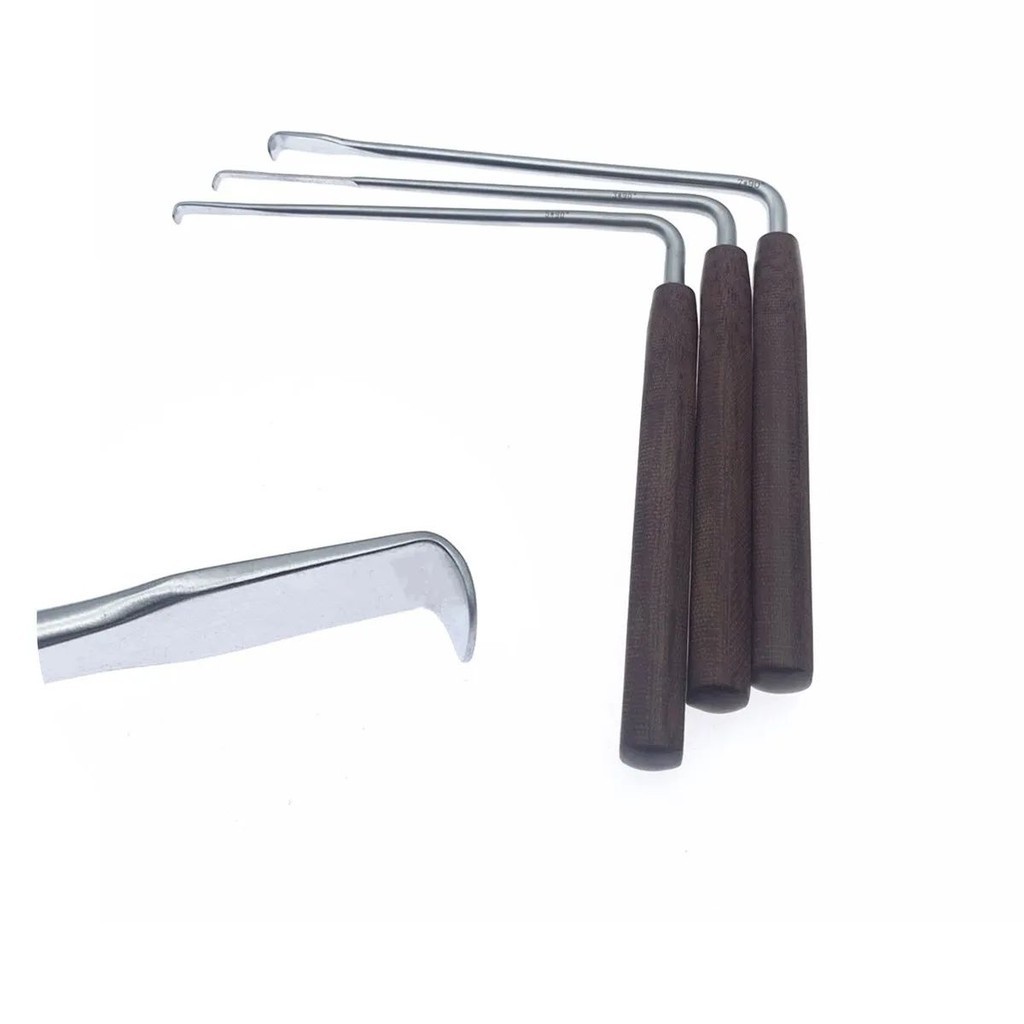 Nerve Root Hook Retractor Stainless Steel nerve pull hook with wooden ...