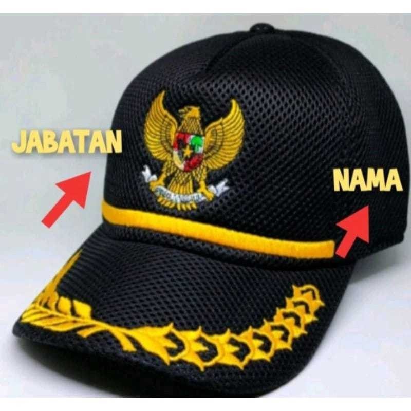 New Can TAMBA Name Of GARUDA Embroidered Civil Servant Hat-Net Hat ...