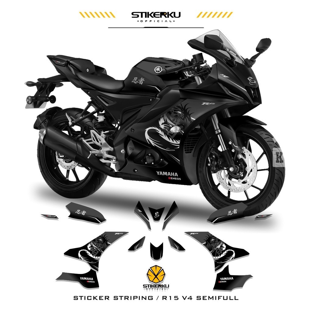 Striping R15 V4 SEMIFULL / R15 V4 MOTIF 2 DRAGON / SEMIFULL R15 V4 ...