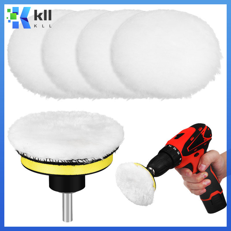Drill Polishing Kit Car Buffer Buffing Pad Waxing and Wool-proof Disc ...