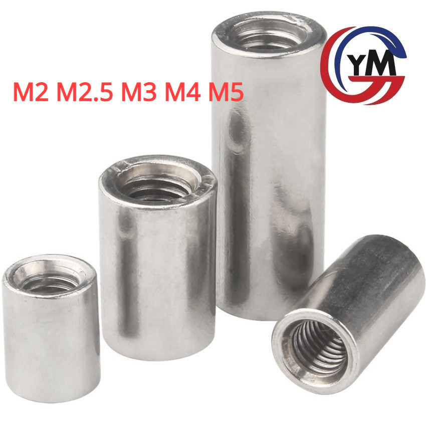 [YMH] 304 Stainless Steel Cylindrical Nut Extension Nut Round Welding ...