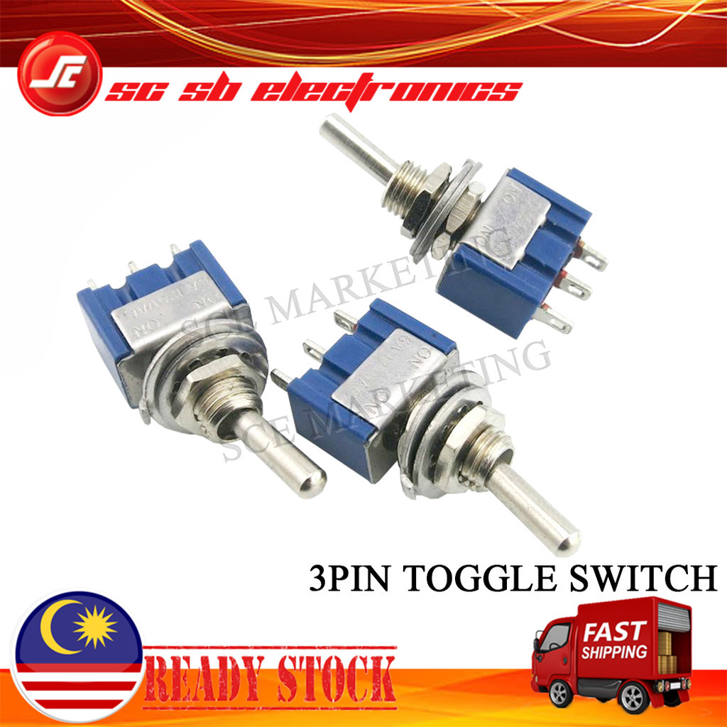 MINIATURE TOGGLE SWITCH MTS-102 SPDT 6A 125VAC/3A 250VAC MINI SWITCH ...