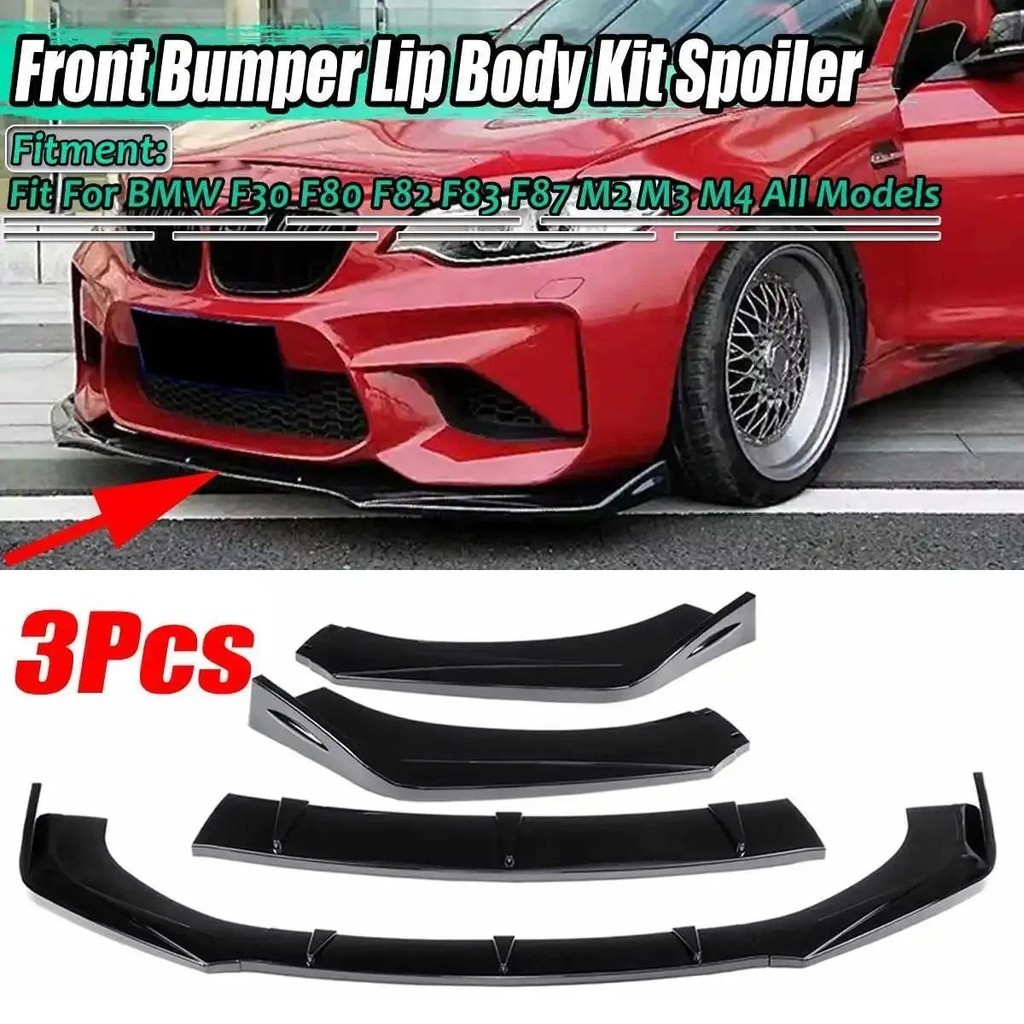 New Car Front Bumper Lip Deflector Lips Spoiler Lip Diffuser For BMW ...