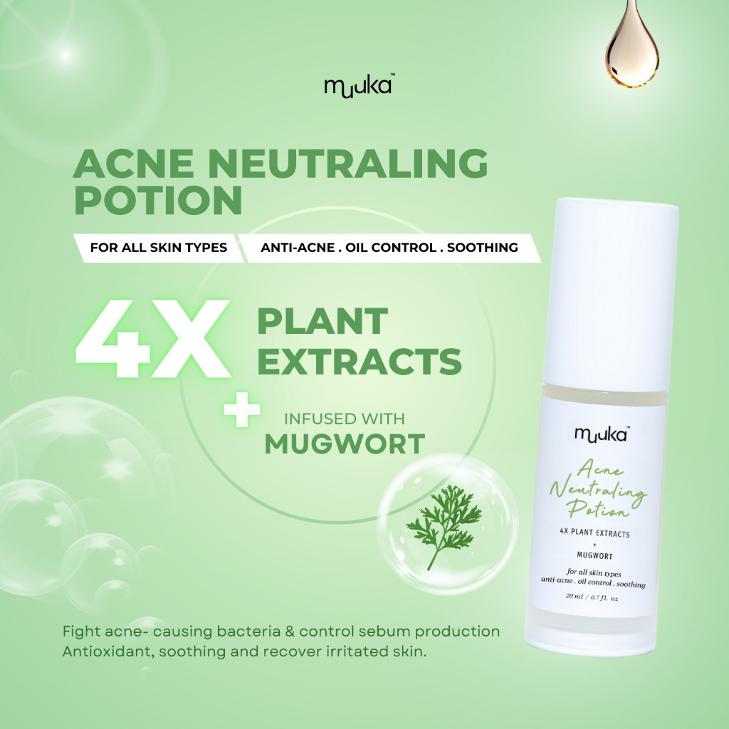 MUUKA Acne Neutraling Potion 20 ML | Serum Jerawat | Acne Treatment ...