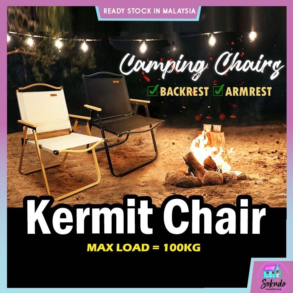 Foldable Kermit Chair Camping Outdoor Beach Fishing Folding Camp Hiking ...
