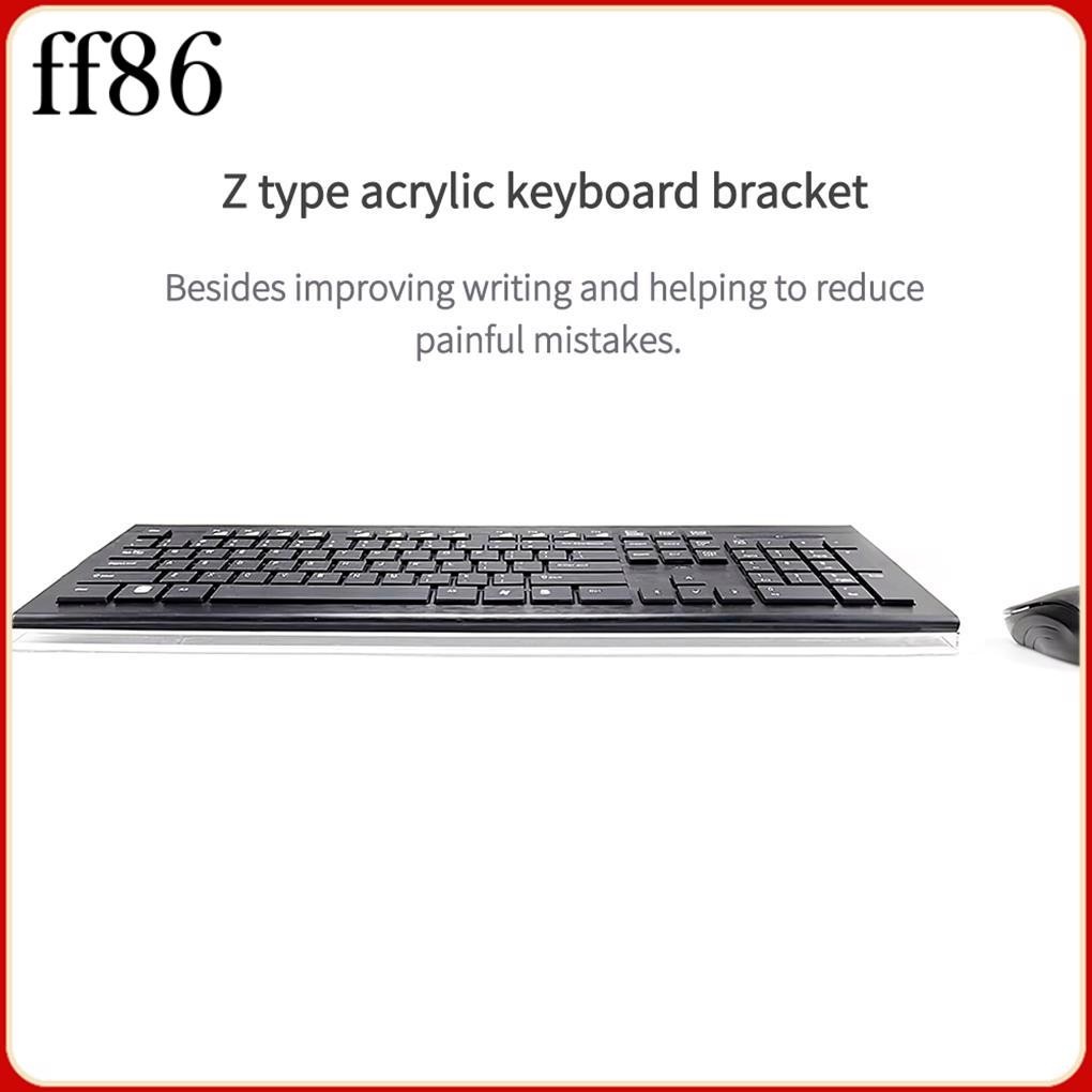 Acrylic Tilted Computer Keyboard Stand for Ergonomic Typing Keyboard ...