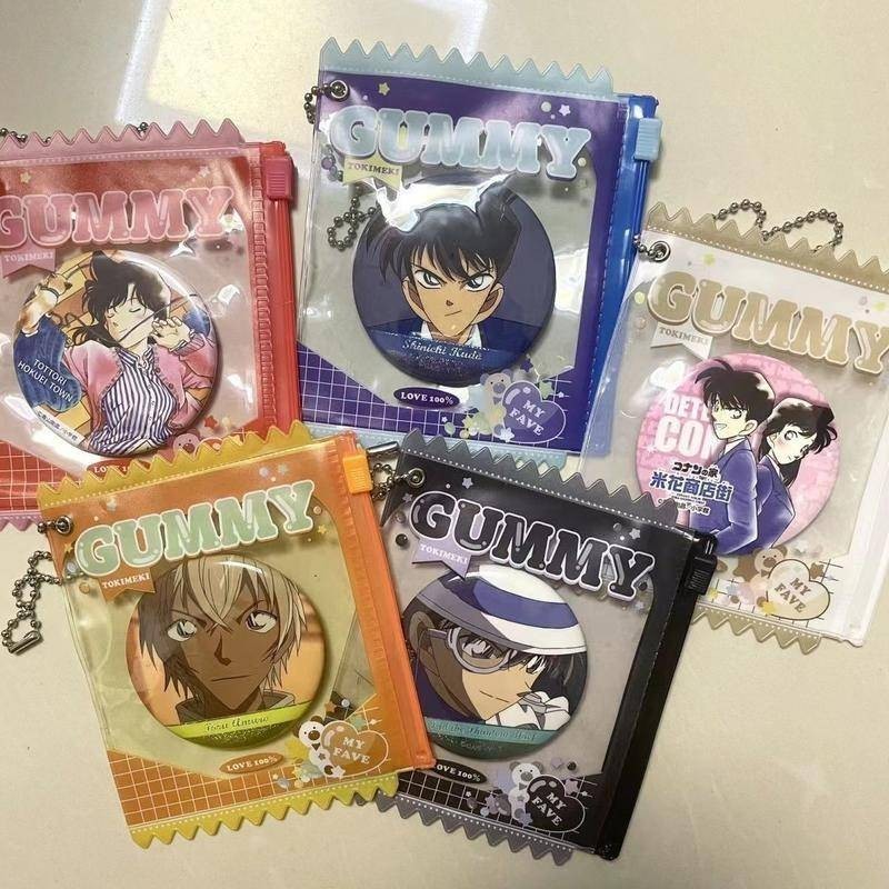 5Pcs/Set Pins Ita Bag Keychain Badge Protector Case for 58mm 75mm Anime ...