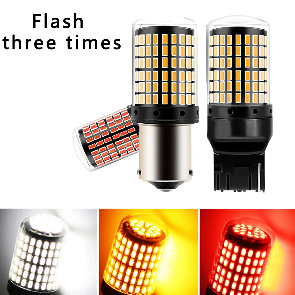 2x P21W PY21W Car LED Bulb Ba15s 1156 Bau15s T20 WY21W W21W 7443 High ...