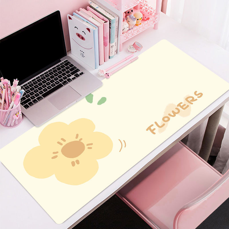 Simple Leather Mouse Pad Girl ins Style Office Learning Game Computer ...