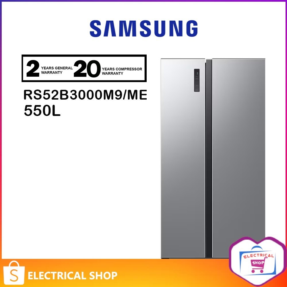 Samsung 550L Side by side RS52B3000M9/ME Refrigerator RS52B3000M9 ...