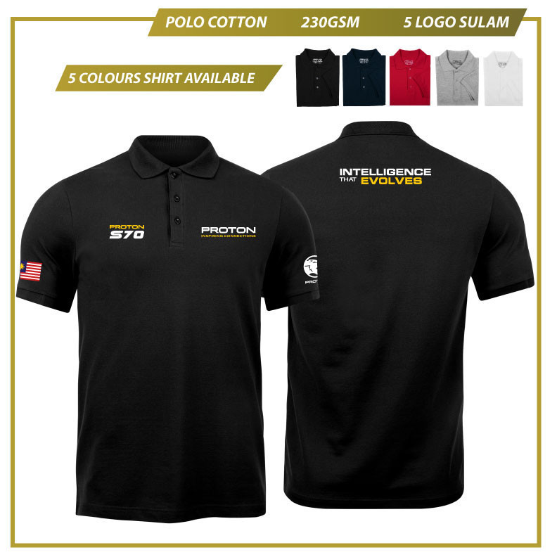 Polo Tee Shirt Cotton Proton S70 SUV Inspiring Connection Uniform ...