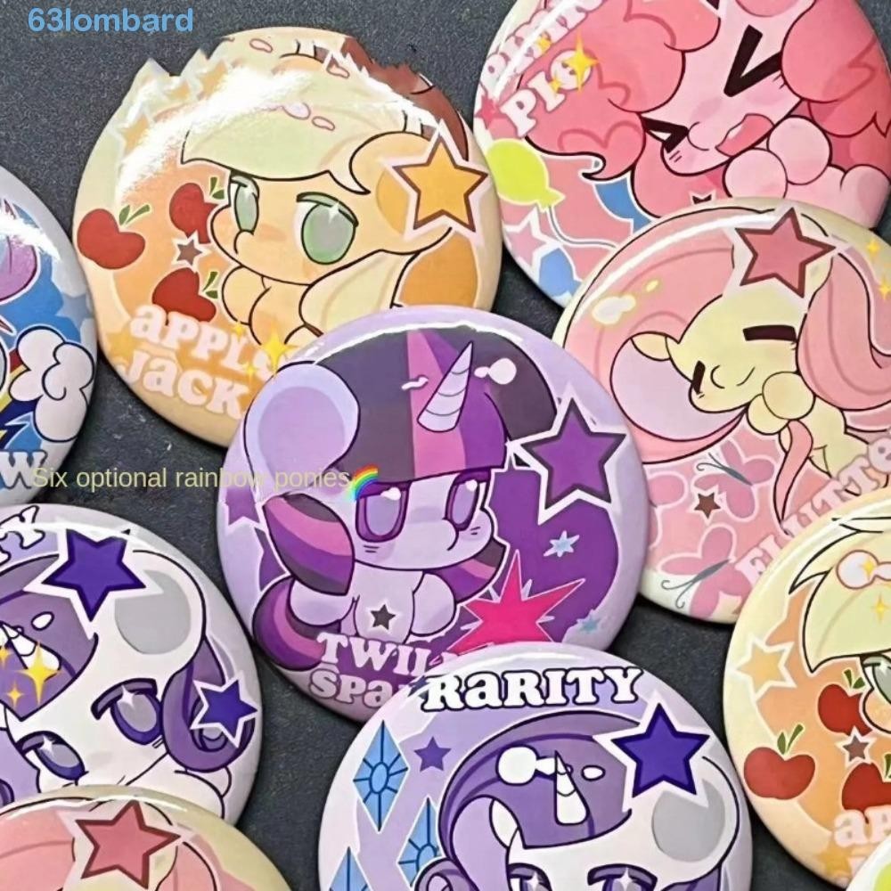 LOMBARD Anime Brooch Badge, Cartoon Pony Little Pony Badge, Laser Craft ...