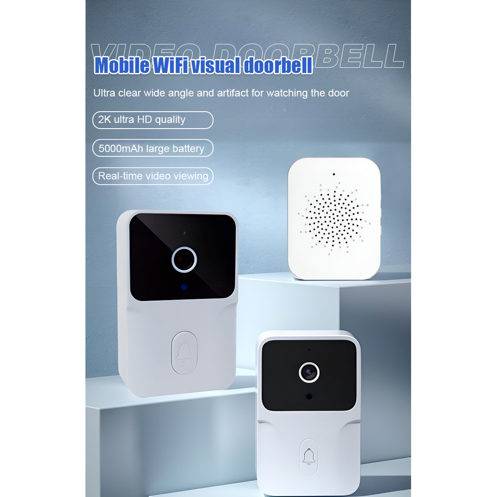 Wireless Wifi video doorbell voice intercom monitoring doorbell mobile ...