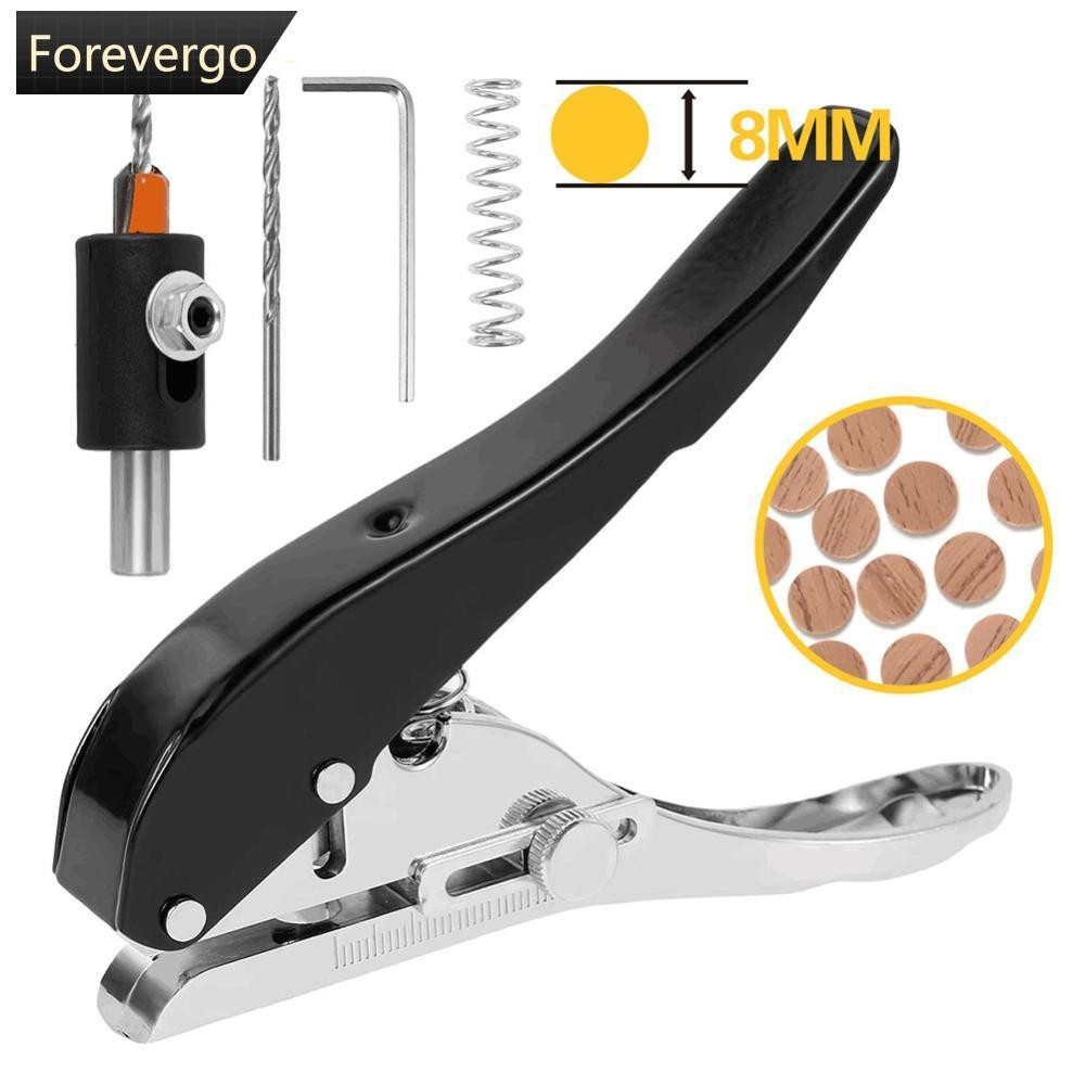 FOREVERGO 6/8/10MM Edge Banding Punch Hand Strong Round Hole Flat Bevel ...