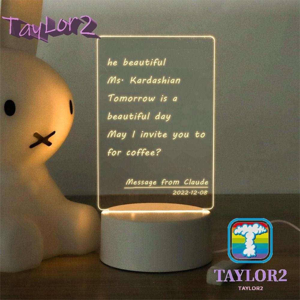 ATAYLOR LED Message Board With Pen, Decoration Light Memo Reminder ...